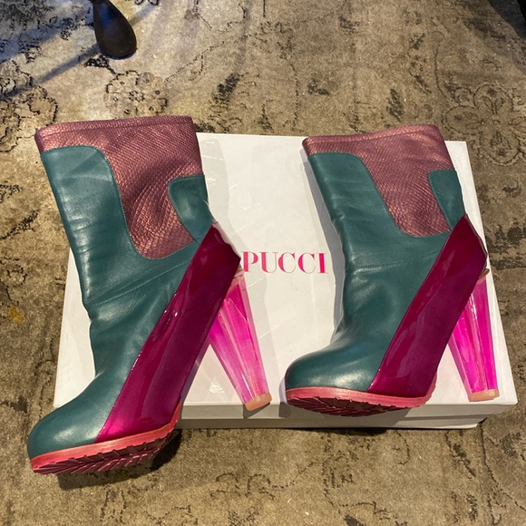 Emilio Pucci | Shoes | Emilio Pucci Made In Italy Stunning Leather ...